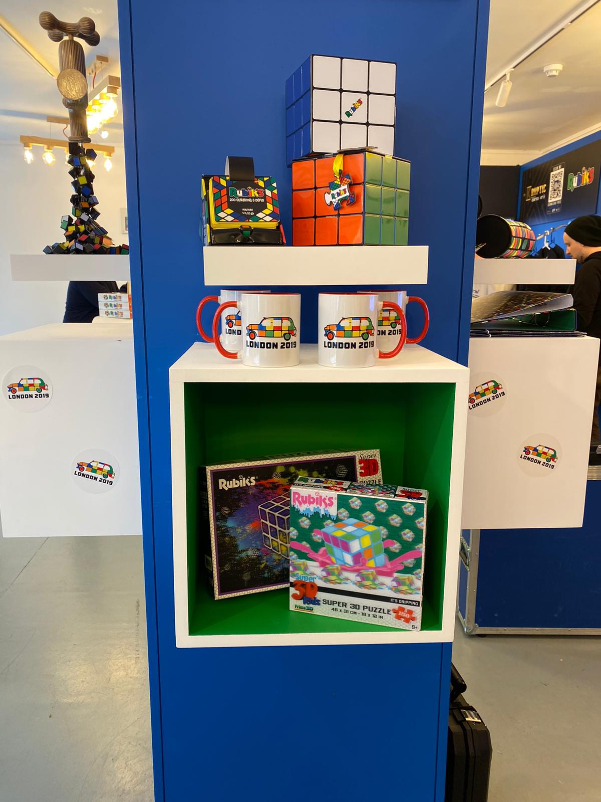 Rubik Event Merchandising Pop up shop | Event Merch